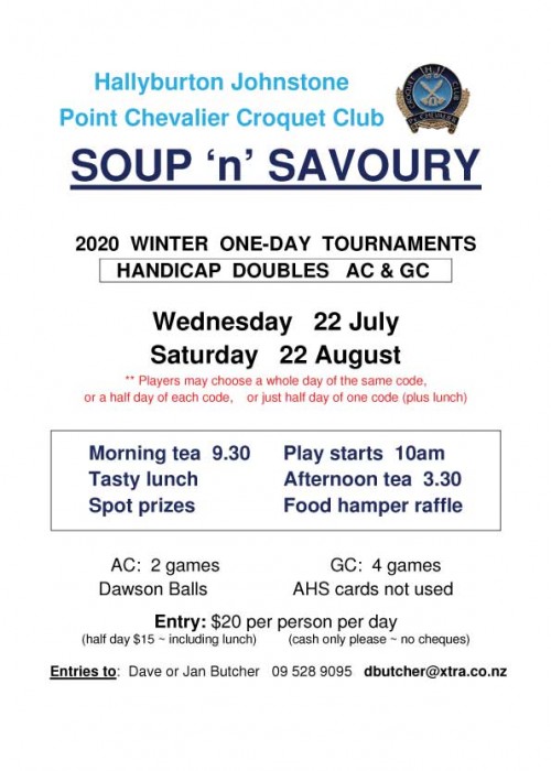 Tournament Flyers - gallery - Croquet Auckland